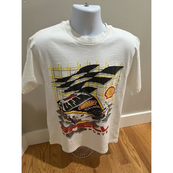 Hanes | Shirts | Vintage Shell Motor Sports Car Racing Tshirt Large ...